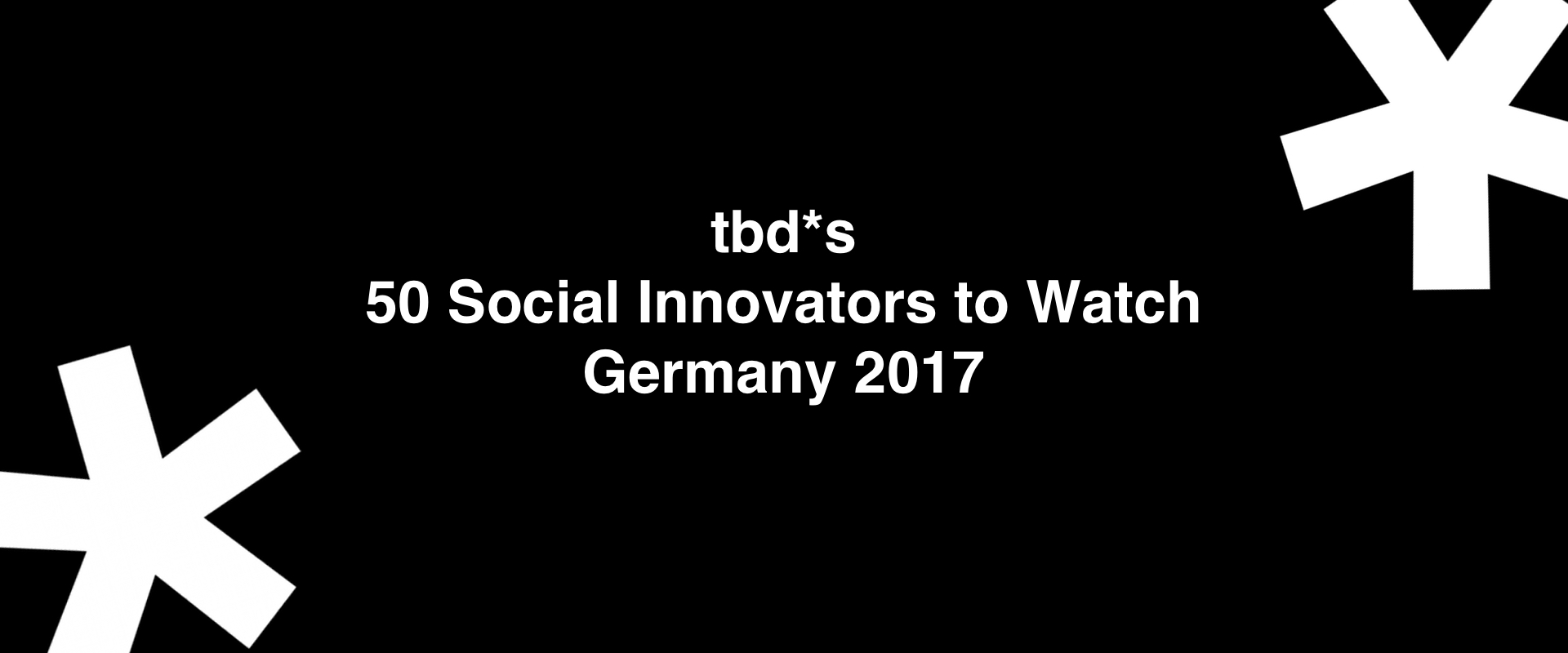 tbd*s Top 50 Social Innovators To Watch Germany 2017 | Gina Voss | tbd ...